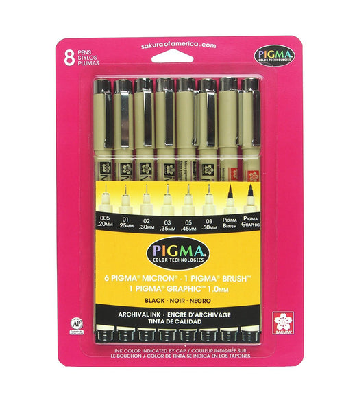 Sakura Micron Pen Set (Various Sizes & Colors) - Columbia Omni Studio