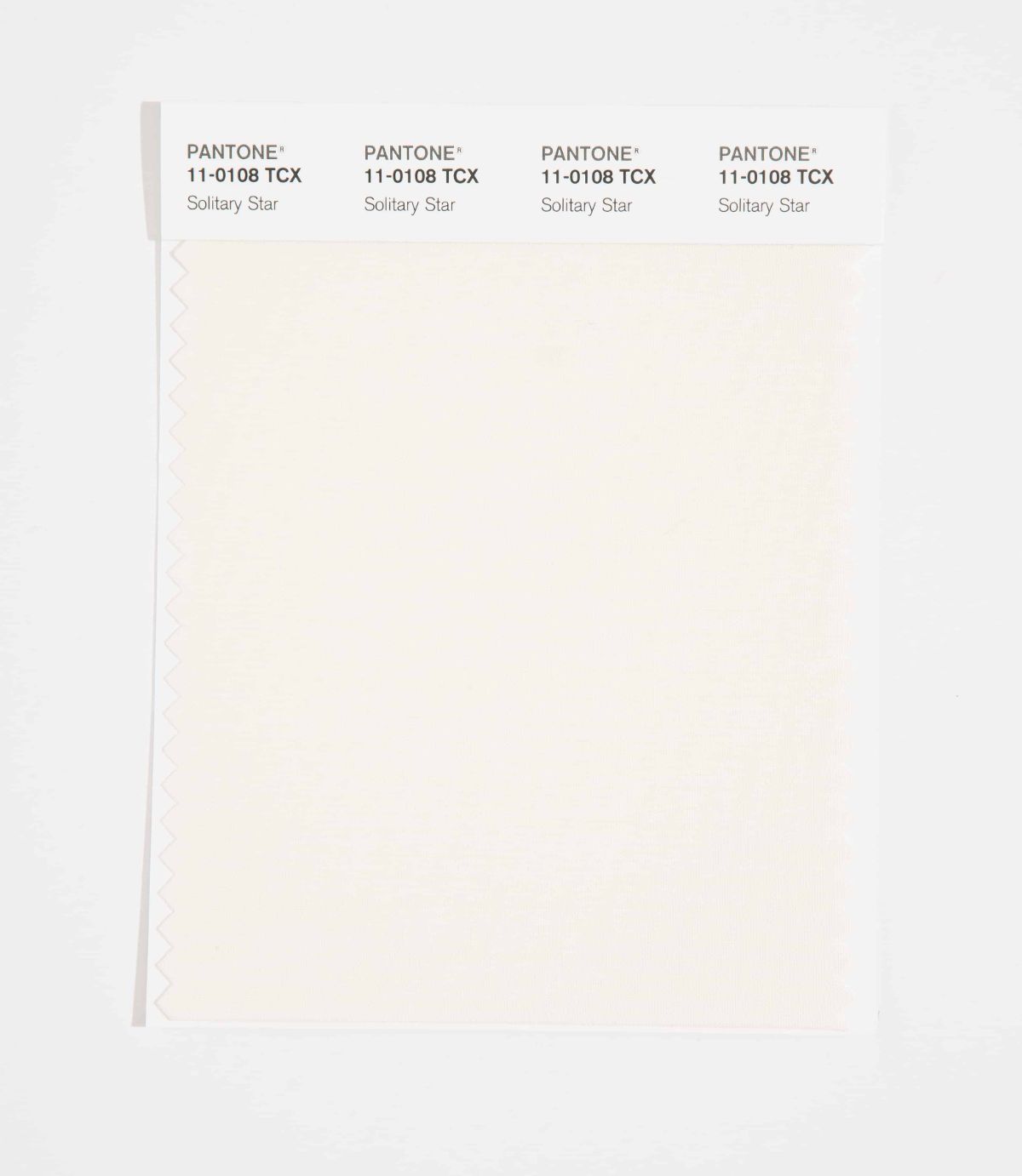Pantone SMART Color Swatch Card 11-0108 TCX Solitary Star - Columbia ...