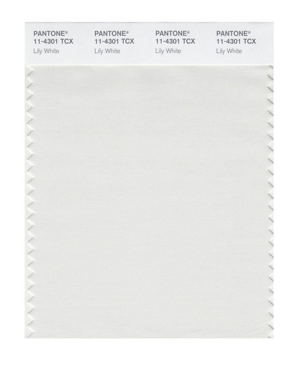 Pantone SMART Color Swatch Card 11-4301 TCX Lily White - Columbia Omni ...