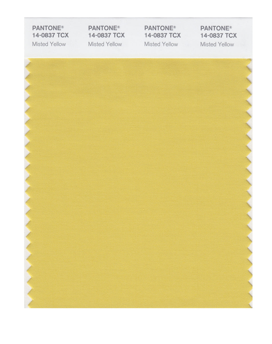 Pantone SMART Color Swatch Card 14-0837 TCX Misted Yellow - Columbia ...