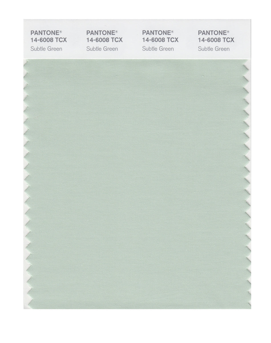 Pantone SMART Color Swatch Card 14-6008 TCX Subtle Green - Columbia ...
