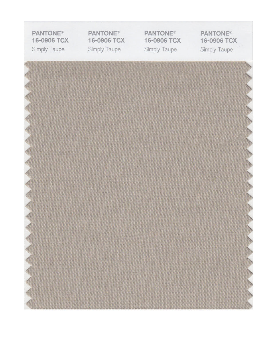 Pantone SMART Color Swatch Card 16-0906 TCX Simply Taupe - Columbia ...