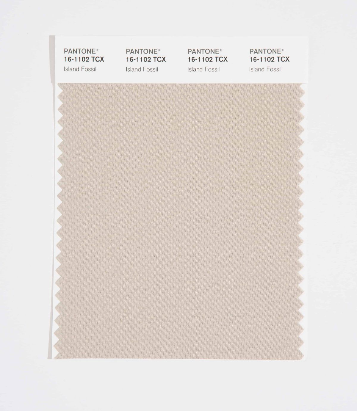 Pantone SMART Color Swatch Card 16-1102 TCX Island Fossil - Columbia ...
