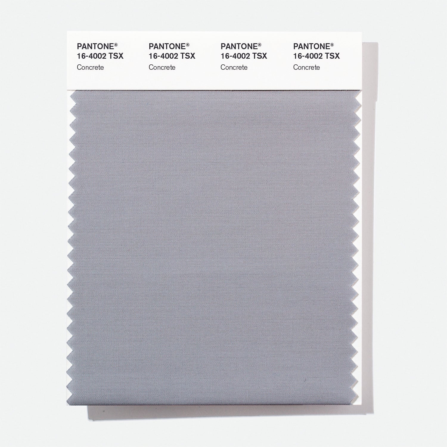 Pantone Polyester Swatch Card 16-4002 TSX Concrete - Columbia Omni Studio