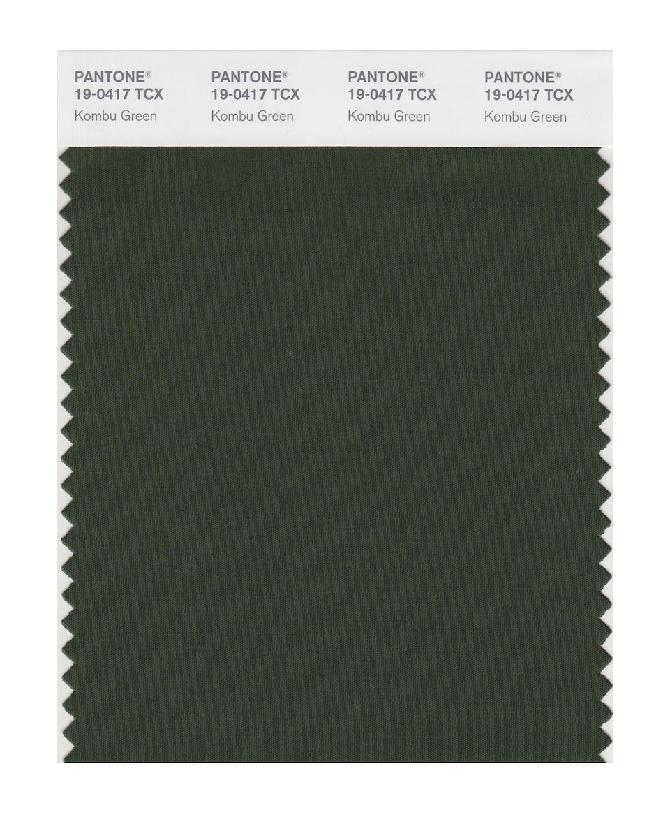 Pantone SMART Color Swatch Card 19-0417 TCX Kombu Green - Columbia Omni ...