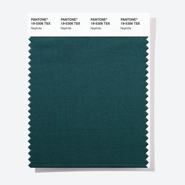 Pantone Polyester Swatch Card 19-5306 TSX Nephrite - Columbia Omni Studio