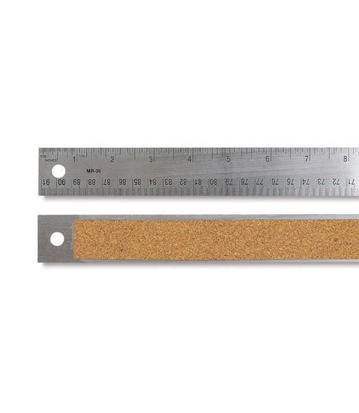 Stainless Steel Ruler, Corkbacked, Flexible (Multiple Sizes) - Columbia ...