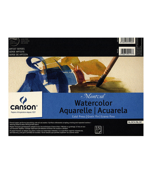 Canson Artist Series Montval Watercolor Blocks, Blocks, 15 Sheets (Var ...