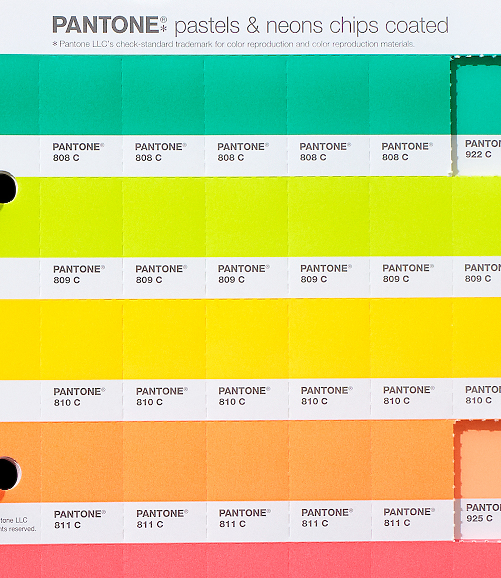 Buy Pantone Pastels & Neons Chips Coated Replacement Page C 9 ...